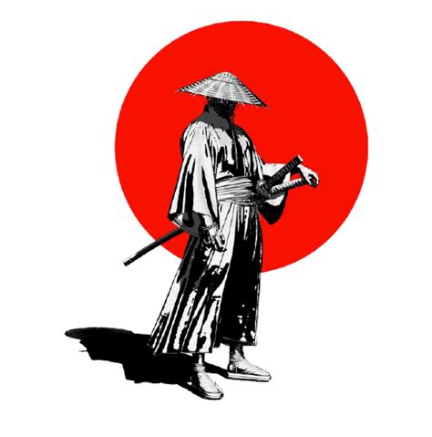 Download Ronin Samurai Drawing Royalty Free Stock Illustration Image