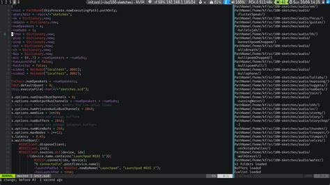 Screenshots Of Sc In Action Creative Process Scsynth