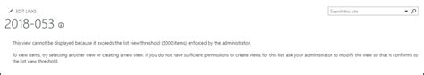 How To Fix The 5000 Item Limit Error Message In Classic Sharepoint Online Lists And Libraries