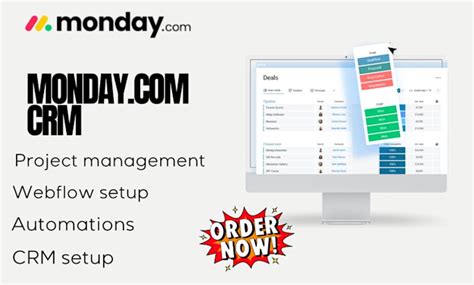 set up and automate monday crm clickup trello make integromat and notion by jolanda rome