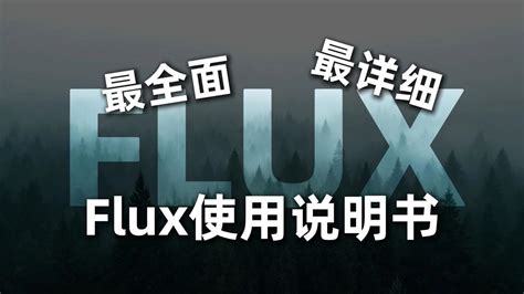 最全面最详细的flux使用说明书：30分钟学会flux的一切 哔哩哔哩