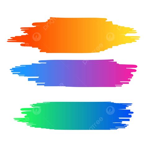 Hình ảnh Bộ Mẫu Hình Nét Cọ Cho Thiết Kế Văn Bản Vectơ Png Bộ Nét Cọ