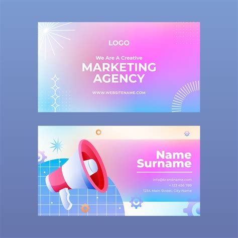 Free Vector Marketing Agency Template Design