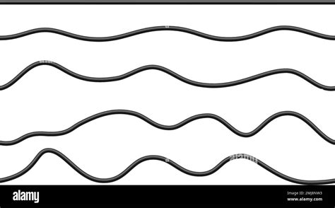 Realistic Electrical Wires Cable Power Energy Flexible Thick Network Cord Black Electric