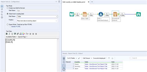 Solved Best Way To Get The Country Field To Be A Report Alteryx