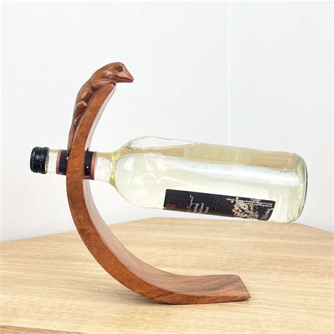 Wooden Single Wine Bottle Holder Floating Wine Bottle Holders