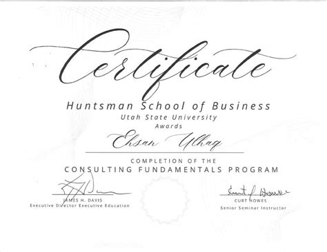Ehsan Ul Haq On Linkedin Im Pleased To Have Completed The Consulting