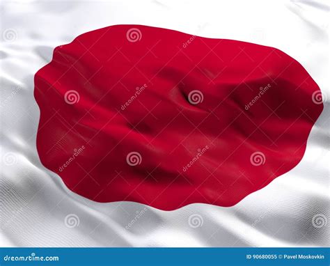 флаг япония иллюстрация штока иллюстрации насчитывающей эмиграция 90680055