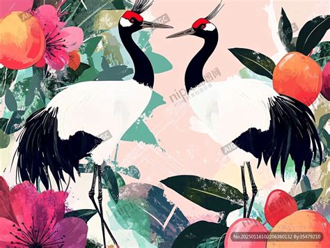 Ai创作图仙鹤插画设计 火鹤植物印花插画 丹顶鹤插画 插画丹顶鹤 热带火烈鸟雨林 仙鹤插画 火烈鸟插画 仙鹤森林图案 火烈鸟包装袋插画 火烈鸟与鲜花 森系火烈鸟 仙鹤草包装插画 松鹤延年插画