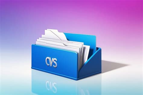 Cvs File Isolated On Abstract Background Premium Ai Generated Image
