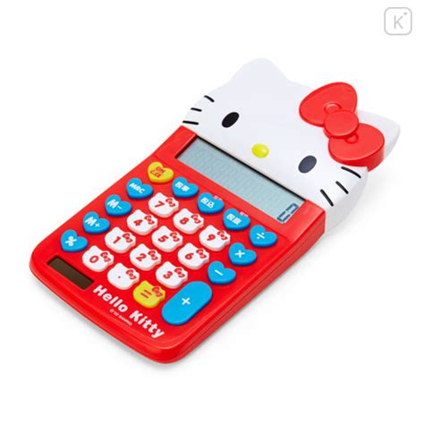 Japan Sanrio Original Face Key Calculator Hello Kitty Kawaii Limited