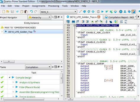 Fpga Cant Instantiate A Softprocessor Design In Quartus Because Of Compile Errors Error10170