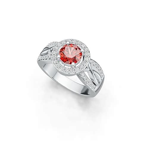 Sterling Silver Semi Mount Ring Setting Round Rd 65x65mm White Topaz