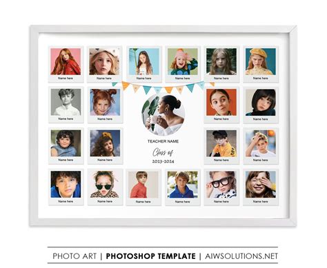 Class Photo Collage Template T For Teacher T For Class Id208