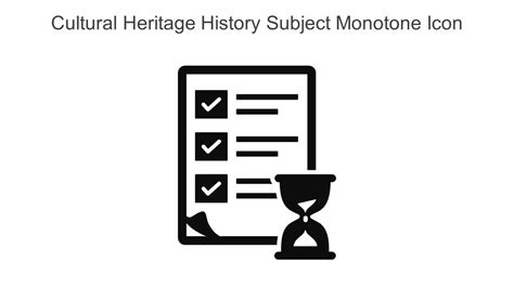 Cultural Heritage History Subject Monotone Icon In Powerpoint Pptx Png And Editable Eps Format