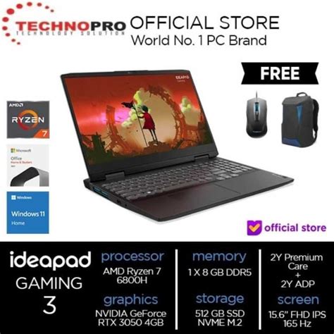 Jual Lenovo Ideapad Gaming B Id Arh Ryzen H Gb Ssd Rtx Windows Home