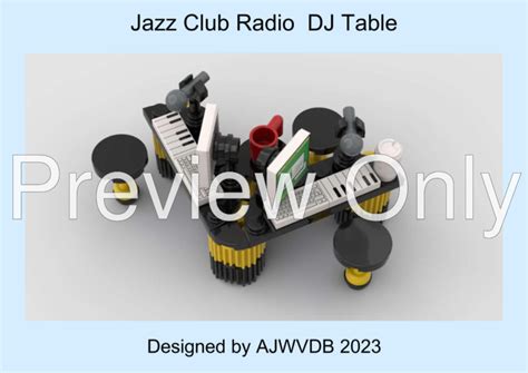 Lego Moc Jazz Club Radio Floor Extension By Tiny Bricks Rebrickable