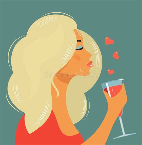 Stylish Girl Drinks A Drink Design For Banner Cover Poster In