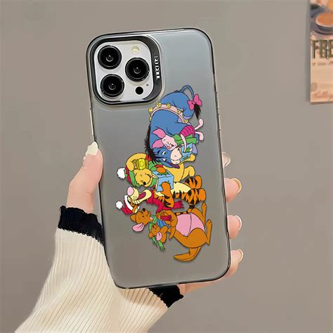 聖誕維尼熊合集 情侶 蘋果15 1413 雙層大孔 硬殼 Iphone1211 蘋果手機殼 防摔手機殼 蝦皮購物