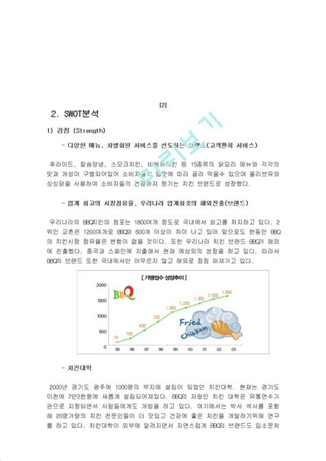 비비큐bbq 기업소개 및 역사와 특징소개 비교분석 성공사례 해외진출 성공전략 마케팅전략 Stp전략 Swot분석