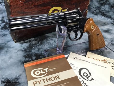 Mfg Colt Python Inch Blued W Box