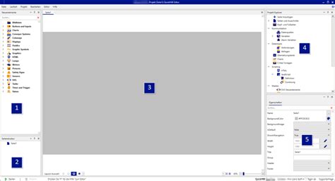 Editor User Interface Quickhmi Documentation