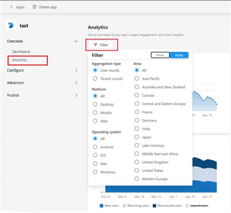 在开发人员门户中分析应用和代理使用情况 Teams Microsoft Learn