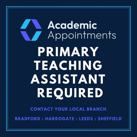 Academic Appointments Ltd On Linkedin Teaching Assistants Required