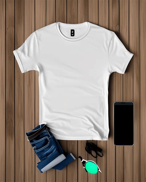 Blank White Tshirt Mockup · Creative Fabrica
