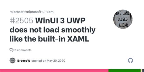WinUI 3 UWP Does Not Load Smoothly Like The Built In XAML Issue 2505
