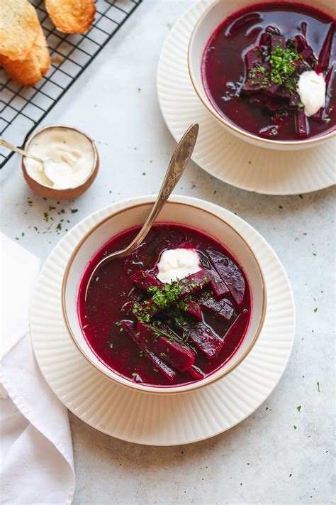 Polish Beet Borsch Soup Borscht Recipe Beet Soup Recipes Raw Food Recipes
