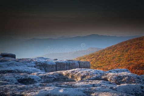 Scenic View From The Bear Rocks In The Dolly Sods Wilderness Area In