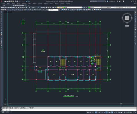 某三层综合办公楼采暖图autocad 2007模型图纸下载 懒石网