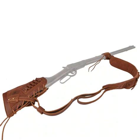 1 Combo Of No Drill Leather Rifle Buttstock Matched Sling Loop357303038 Shein Usa