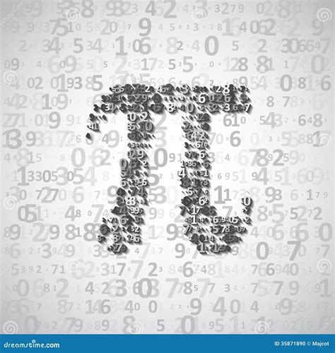 The Mathematical Constant Pi Stock Vector Illustration Of Mathematical Greek 35871890