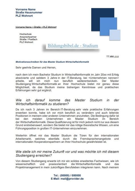 Motivationsschreiben Zum Studium Beispiel Financial Report