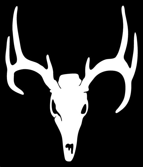 Deer Skull Hunting Decal 4240 Deer Skull Drawing Deer Skulls