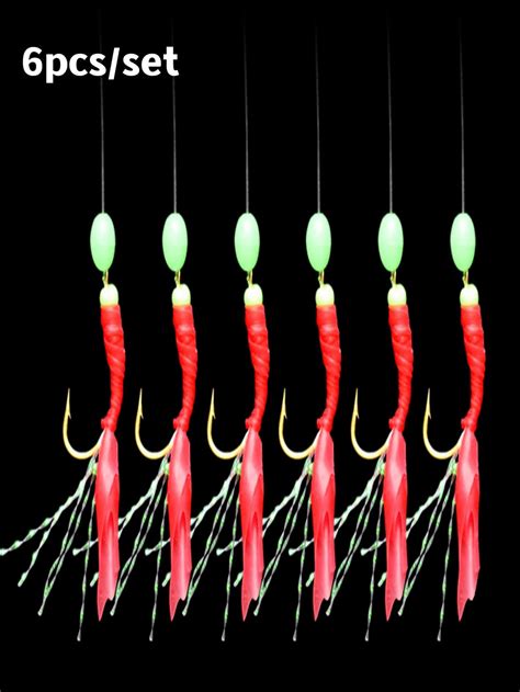 1box 6pcsset Lifelike Fishing Bait Lures With Hooks Shein Uk