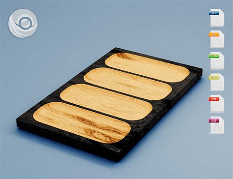 Large Serving Tray Files For Cnc Router Instant Download STL DXF SVG Files Etsy