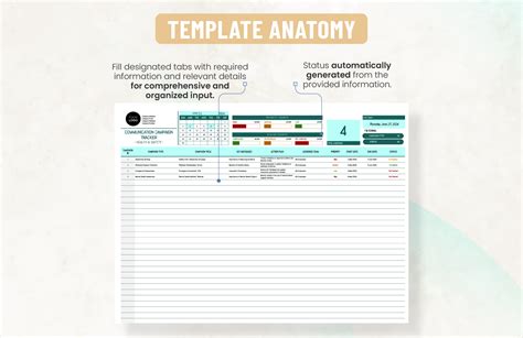 Health And Safety Communication Campaign Tracker Template In Excel