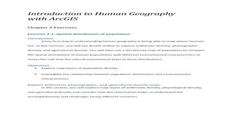 Pdf Introduction To Human Geography With Arcgis · 2019 03 20