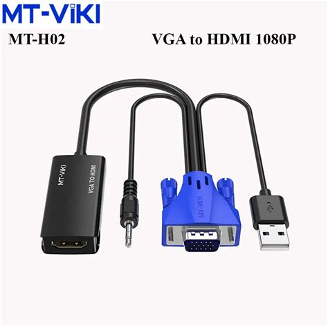 Cáp Chuyển đổi Vga Audio Sang Hdmi 1080p Mt Viki Mt H02 1080p