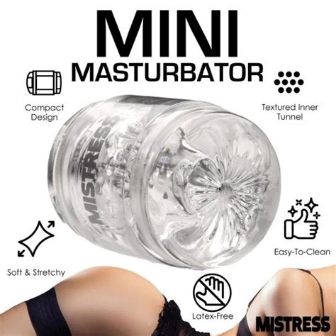 Mistress Double Shot Mini Masturbator Pussy And Ass Clear Sex Toy
