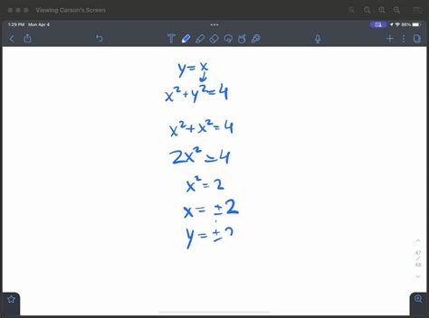 Solvedsketch The Graphs Of Both Equations On The Same Rectangular