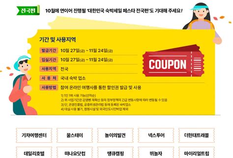 3만원 숙박 할인 쿠폰 발급 방법 60만장 정부 지원 받고 추석 연휴 여행갈까