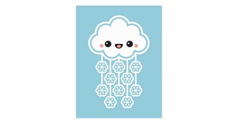 Cute Snow Cloud Postcard