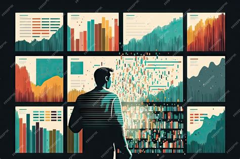 Premium Ai Image Data Miner Analyzing Large Set Of Customer Data For Insights Into Buying