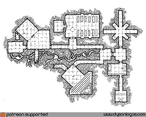 The Octagonal Temple Fantasy Map Map Layout Dungeons And Dragons