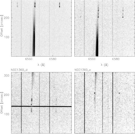 The Long Slit Spectra From Slit A Showing The Full Spectral Range Of