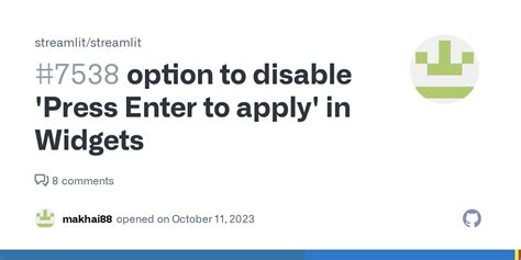 Option To Disable Press Enter To Apply In Widgets · Issue 7538